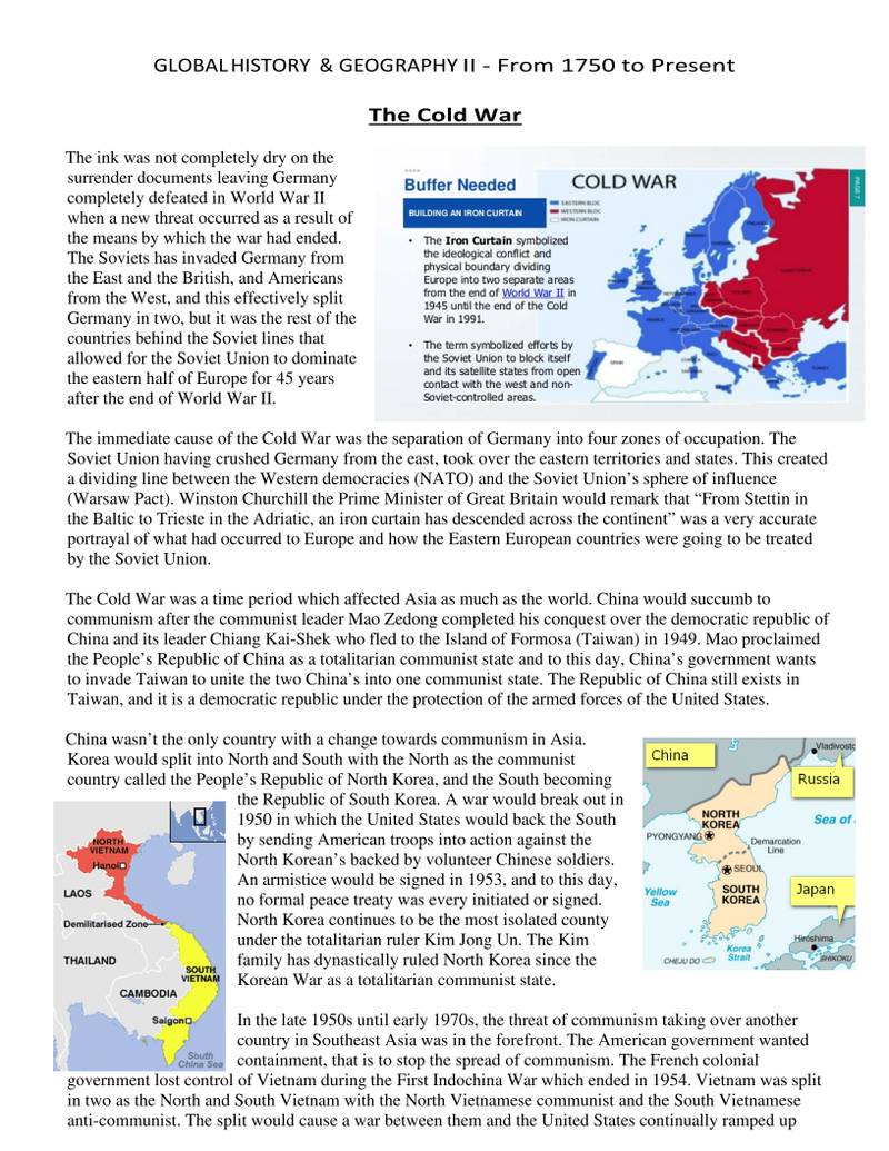 Global II - The Cold War - LearnSocialStudies